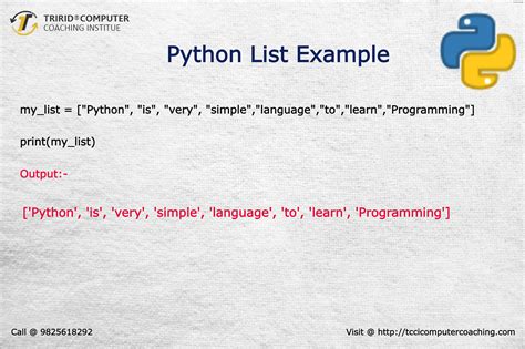 Python List Examples Python Is A Programming Language Which By