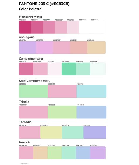 PANTONE C Color Palettes Colorxs Com