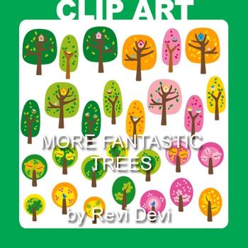 Trees Clip Art Resource By Revidevi TPT