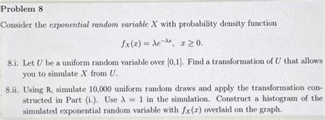 Consider The Exponential Random Variable X With