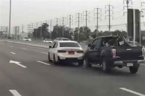 Bangkok Post Handful Of Charges For Bmw Road Rage Crash Driver