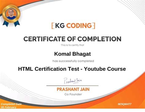 Komal Bhagat On Linkedin Html Css Test Coding Complete Kgcoding Course Prashantsir