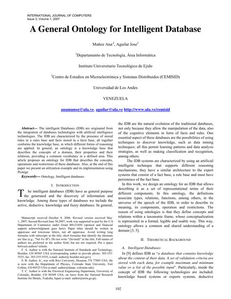 pdf a general ontology for intelligent database