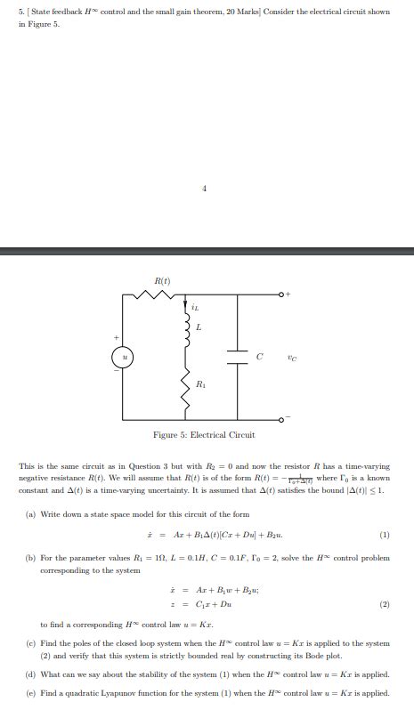 5 State Feedback H∞ Control And The Samall Gain