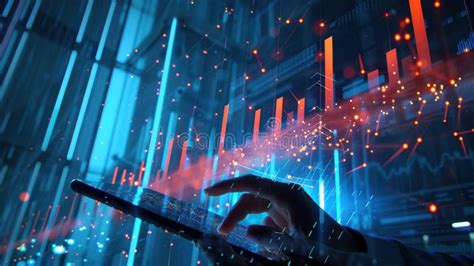 the hand using technology ai generated stock image image of innovation interaction 372020013