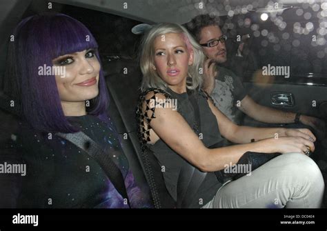 Jessica Cornish Aka Jessie J And Ellie Goulding Leaving Nobu Berkeley London England 210911