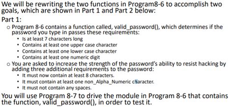 Solved We Will Be Rewriting The Two Functions In Program8 6