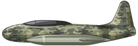 흰색 바탕에 군용 항공기 무료 벡터