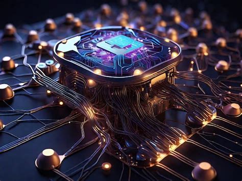 Premium Photo Futuristic Technology And Machine Learning Visualization