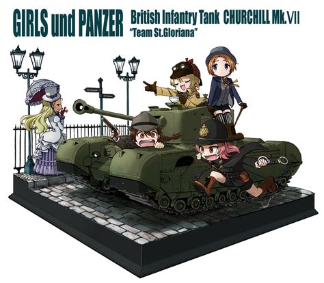 Hones Girls Und Panzer Tank Illustration Collection Rgirlsundpanzer