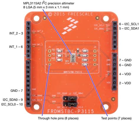 Frdmstbc P3115 Sensor Shield Development Board Nxp Semiconductors
