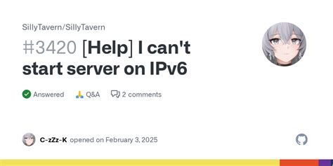 Help I Cant Start Server On Ipv6 · Sillytavern Sillytavern
