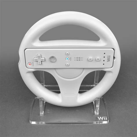 Display Stand For Wii Controller Wheel Crystal Clear Rose Colored Gaming Display Stand For Wii Controller Wheel Crystal Clear Rose Colored Gaming