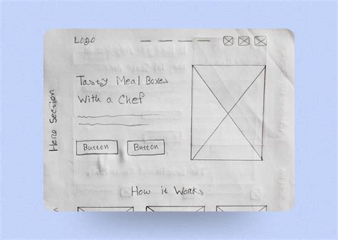Wireframe For Landing Page On Behance Wireframe For Landing Page On Behance