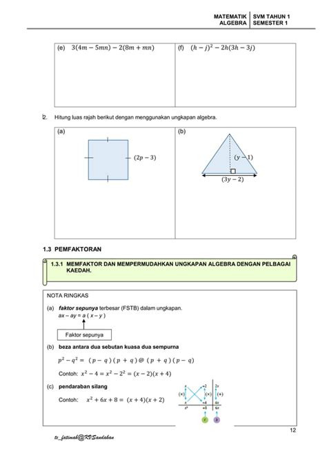 Modul 1 Algebra PDF