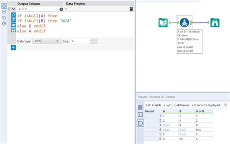 Solved If A And B Are Null Alteryx Community