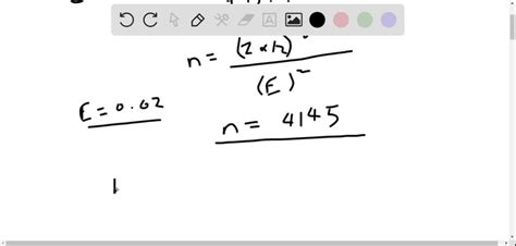 Solveduse The Given Data To Find The Minimum Sample Size Required To