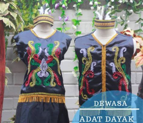 Baju Adat Tradisional Dayakadat Dayaktari Dayak Dewasa M L Xl