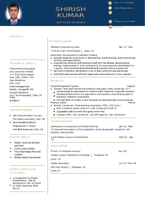 Shirish Kumar Software Engineer Cv Shirish Kumar Software Engineer Summary Technical Skills
