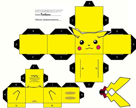 La Web Pokemon Plantilla Para Crear Imprimir Y Recortar A Pikachu