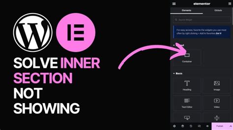 Jeff Kerby On Linkedin How To Solve Inner Section Not Showing In Elementor Problem Wordpress