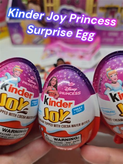 Kinder Joy Disney Princess Surprise Egg Unboxing Tiktok