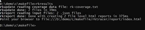 Code Coverage For Makefile Build System RKVALIDATE