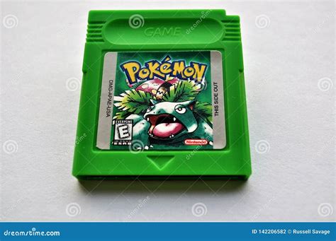 Pokemon Leaf Green Gameboy Cartridge Game Editorial Photography Image Of Gameboy Japanese