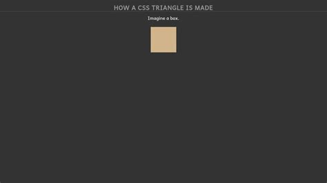 Codepen Animation To Explain Css Triangles