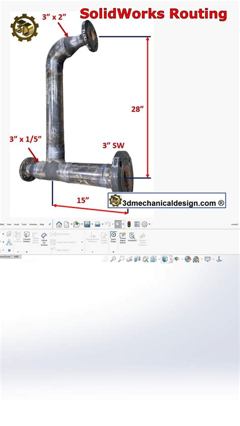 Best 12 Step By Step Guide Creating A 3d Piping Model From Drawings In Solidworks Artofit