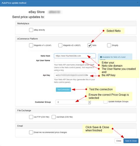 Using Neto Api Integration Support