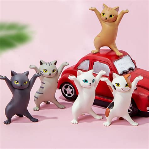 ที่ใส่ปากการูปแมวการ์ตูน ตุ๊กตาของเล่นรูปการ์ตูนแมวเสน่ห์ของตกแต่งปากกาในสำนักงานของขวัญสำหรับ