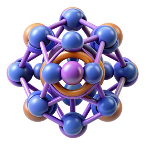 Wonderful Abstract 3d Molecular Structure Complex Bonds Atomic Arrangement Professional 56749548 Png