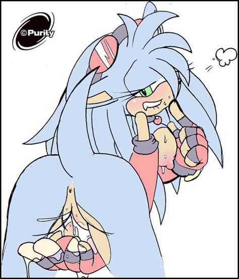Rule 34 Auntymoira Becky The Hedgehog Biting Lip Blue Fur Breasts