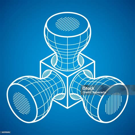 기하학적 그림을 사용하여 만든 추상 벡터 등분형 치수 셰이프 0명에 대한 스톡 벡터 아트 및 기타 이미지 0명 3차원 형태 기하 Istock