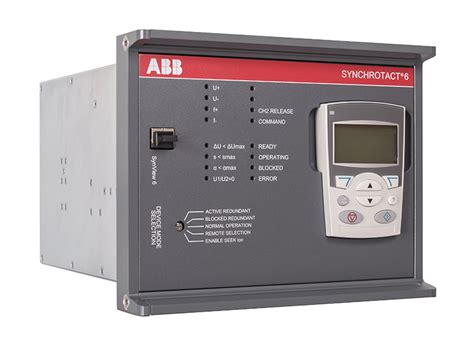 Abb Synchronizing Equipment Synchrotact 6 Abb Synchronizing