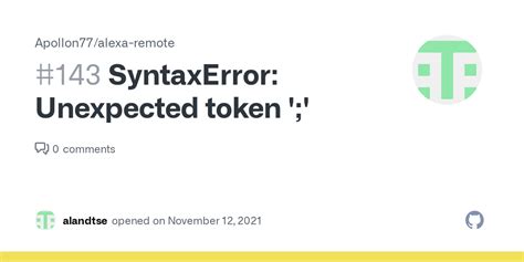 Syntaxerror Unexpected Token · Issue 143 · Apollon77alexa Remote · Github