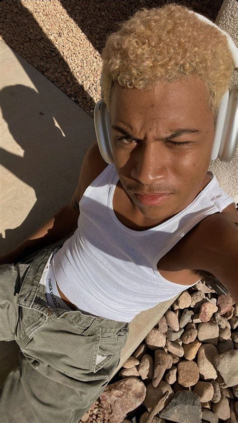 Men Blonde Hair Red Hair Men Blonde Tips Hair Color For Dark Skin