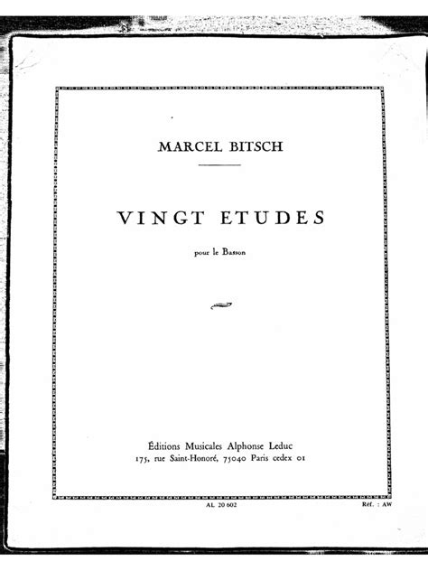 Marcel Bitsch 20 Estudios Pdf