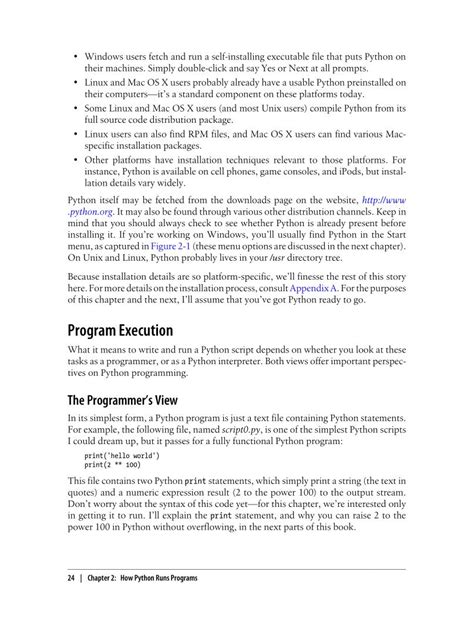 Chapter 2 How Python Runs Programs Learning Python From Scratch 0 1