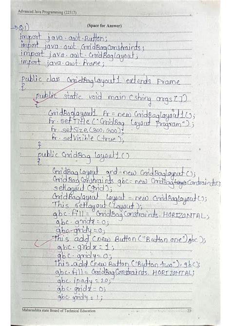 22517 Advanced Java Programming Ajp Solved Lab Manual Pdf Manual Answer