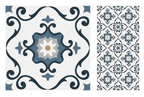빈티지 타일 패턴 벡터 일러스트 레이 션에서 골동품 원활한 디자인 장식 벽지 복고풍 배경 일러스트 및 사진 무료 다운로드 Pngtree