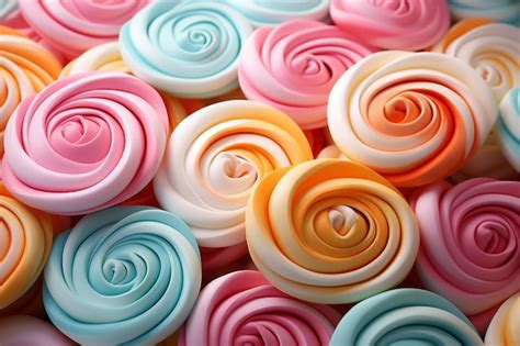 Gradient Candy Pastel Color Pattern Premium Ai Generated Image