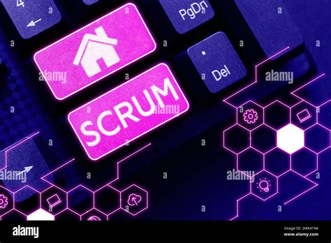 Hand Writing Sign Scrum Concept Meaning Handwriting As Distinct From Print Written Characters