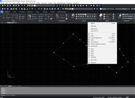 Polyline Segment Editing In Bricscad Add Vertex Delete Vertex Convert To Arc Smart Ways To