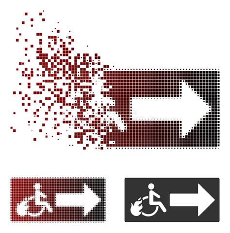 Patient Exit Vector Mesh Wire Frame Model And Triangle Mosaic Icon Stock Vector Illustration