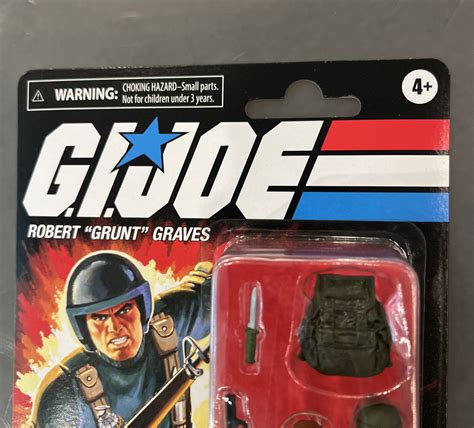 Gi Joe Retro Collection Robert Grunt Graves Figure Hasbro 118 4 New
