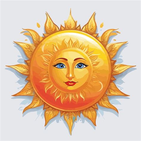 Premium Vector Sun Clipart Drawing Vector
