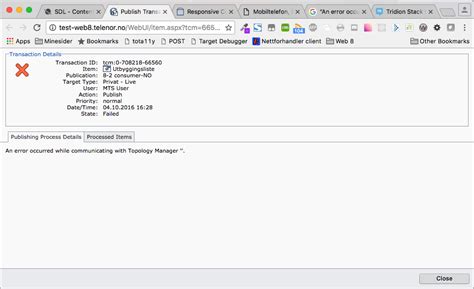 Web8 Randomly Occurring Error During Publishing An Error Occurred