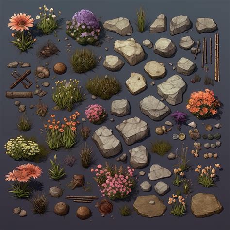 Game Asset Flower Modeling Images Free Download On Freepik